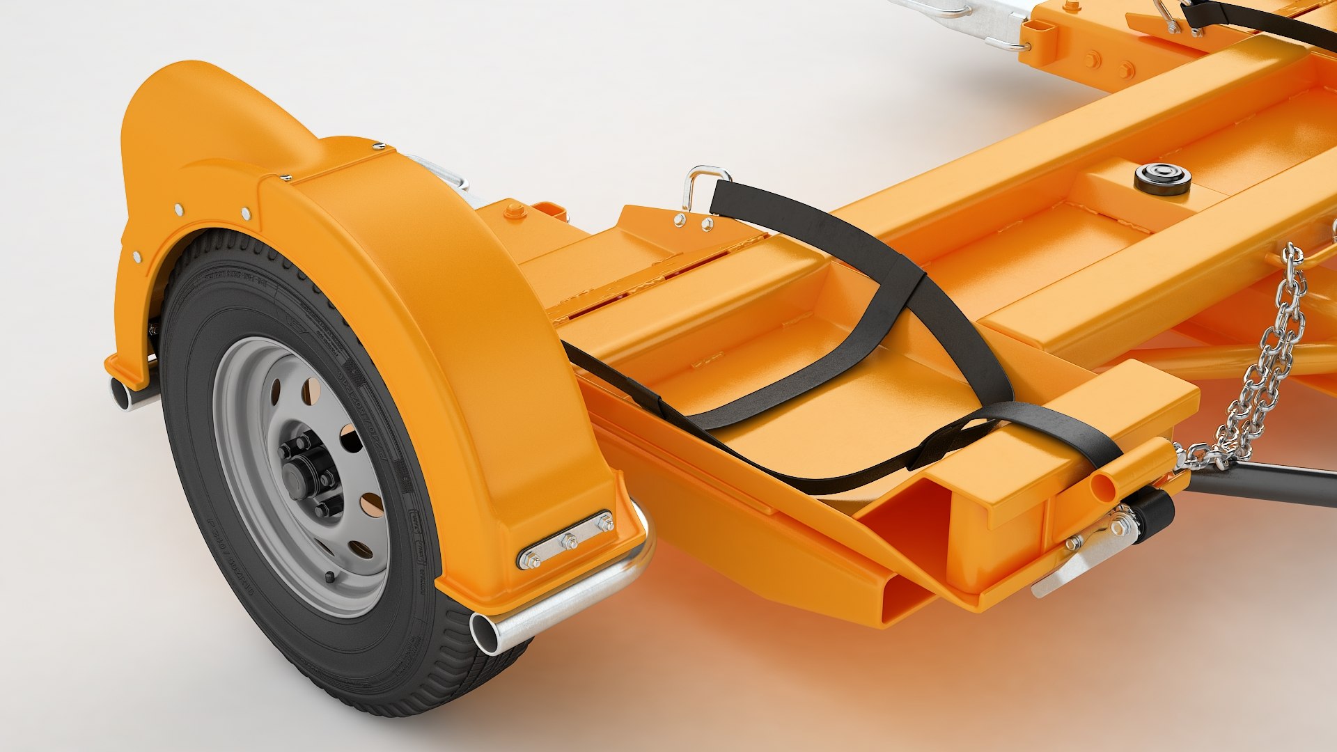 3d Model Car Tow Dolly 02 Turbosquid 2163218