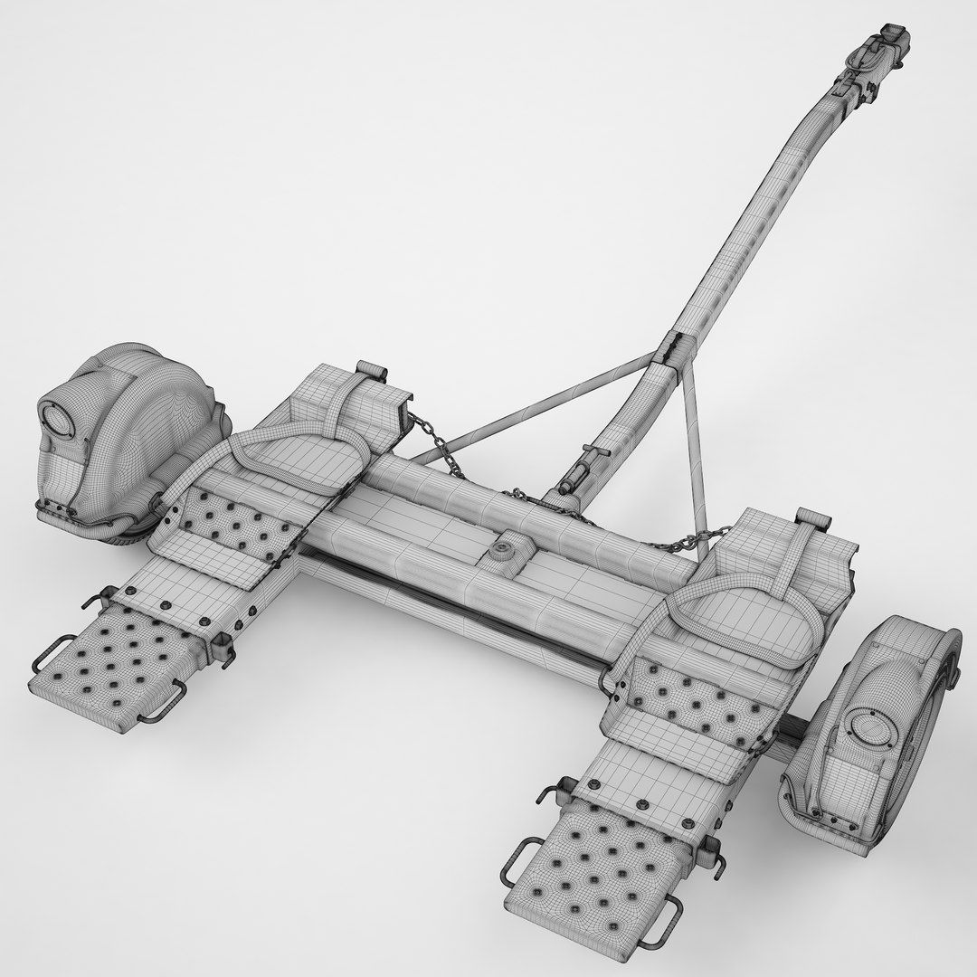 3D model Car Tow Dolly 02 - TurboSquid 2163218