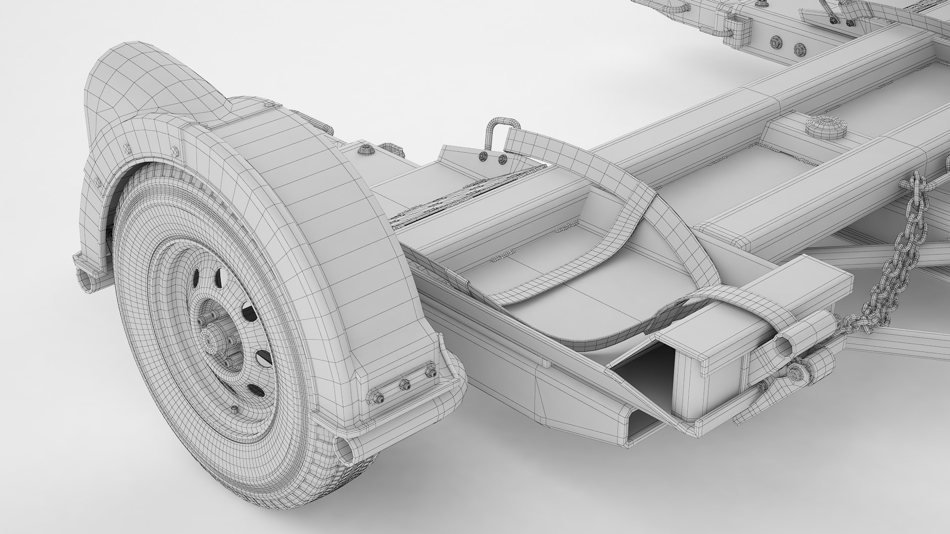 3D model Car Tow Dolly 02 - TurboSquid 2163218