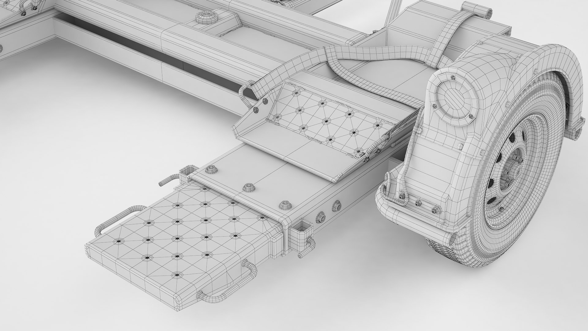 3D model Car Tow Dolly 02 - TurboSquid 2163218