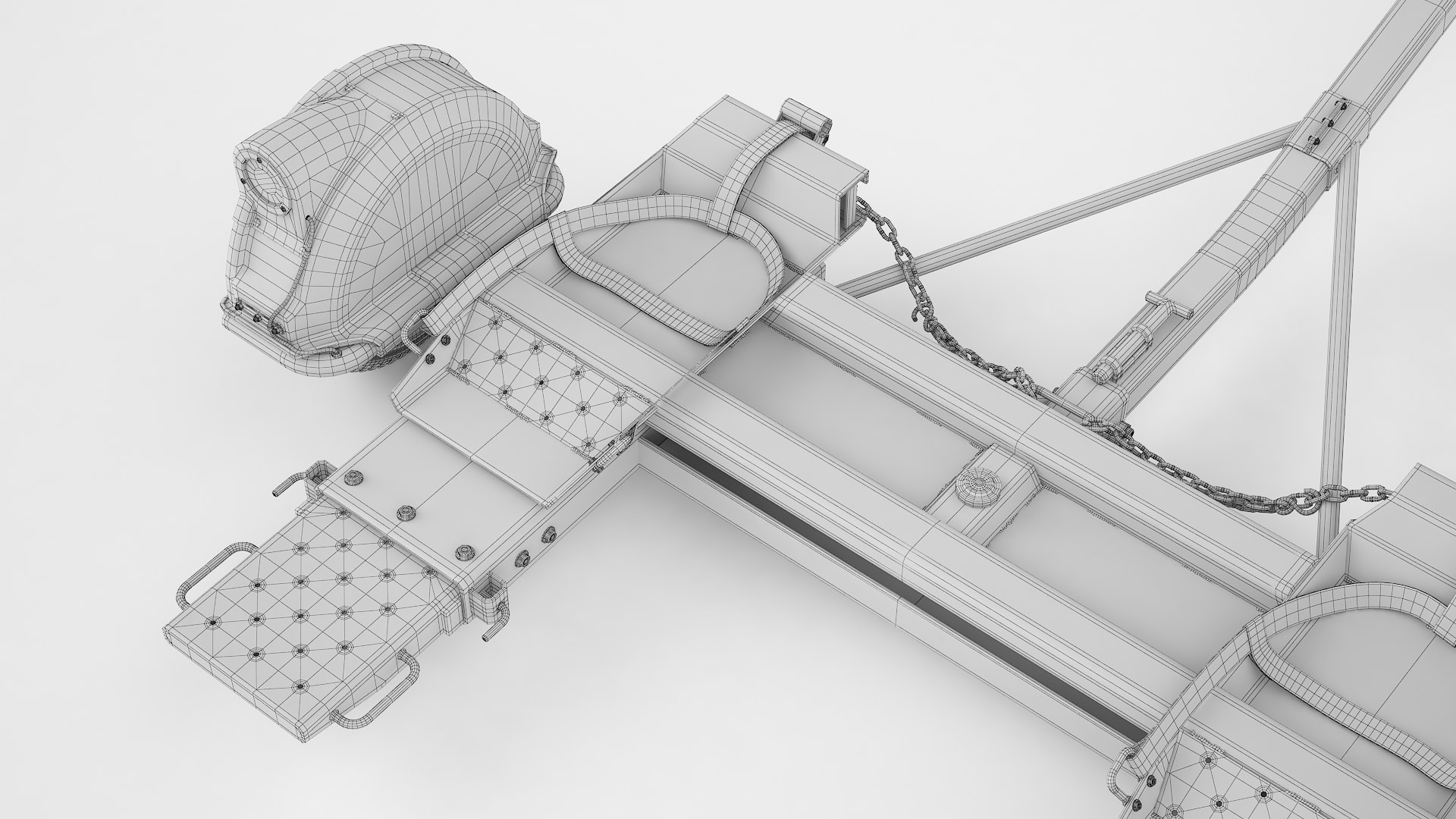 3D model Car Tow Dolly 02 - TurboSquid 2163218