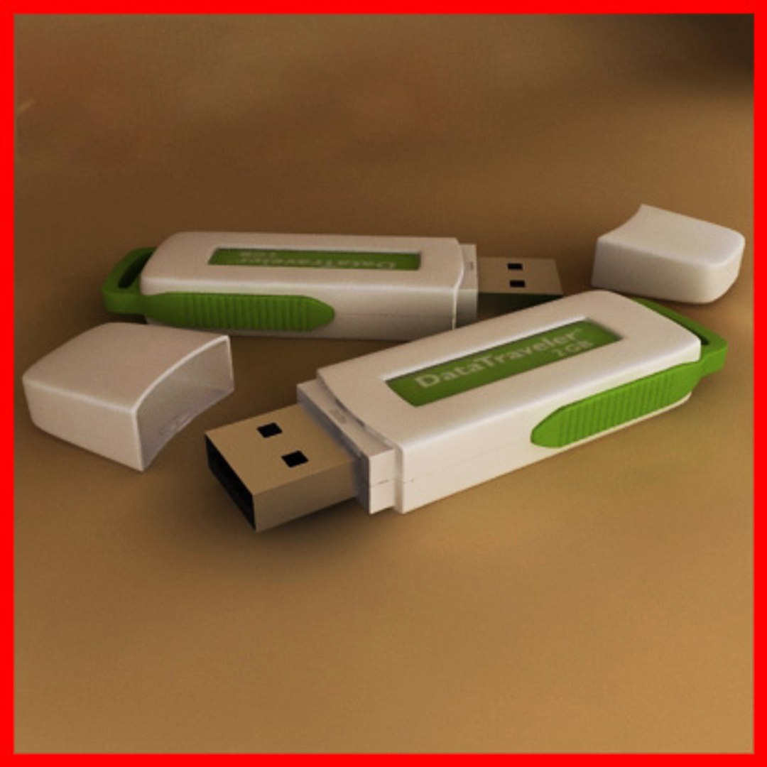 usb kingston 3d model