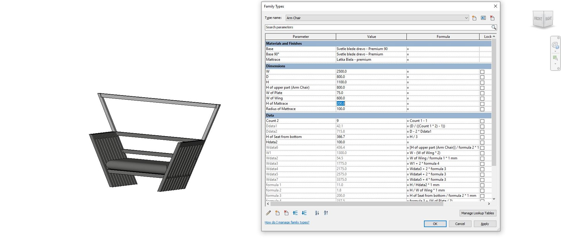 3D Revit Family Wood Model - TurboSquid 1678633