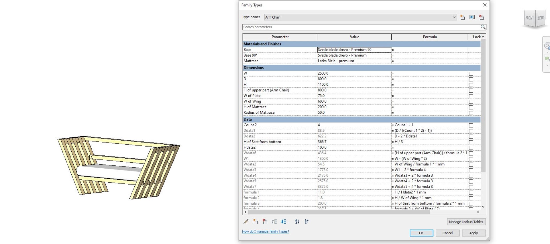 3D Revit Family Wood Model - TurboSquid 1678633