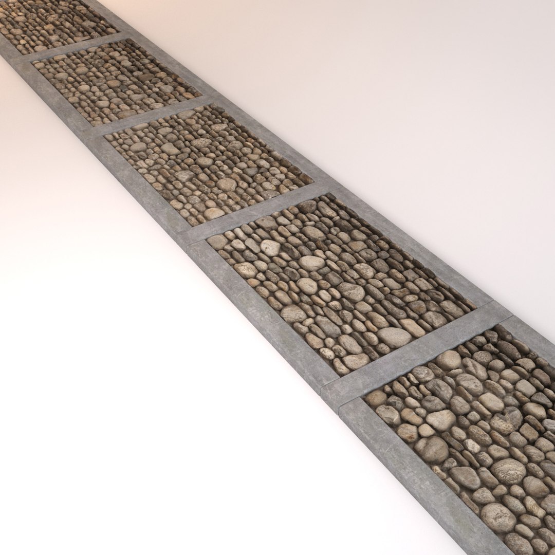 3d Cobblestone Stone Model