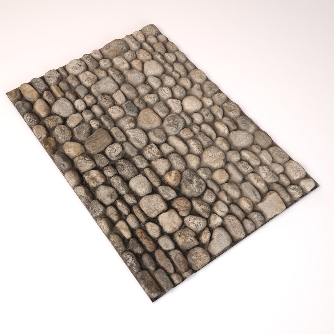 3d Cobblestone Stone Model