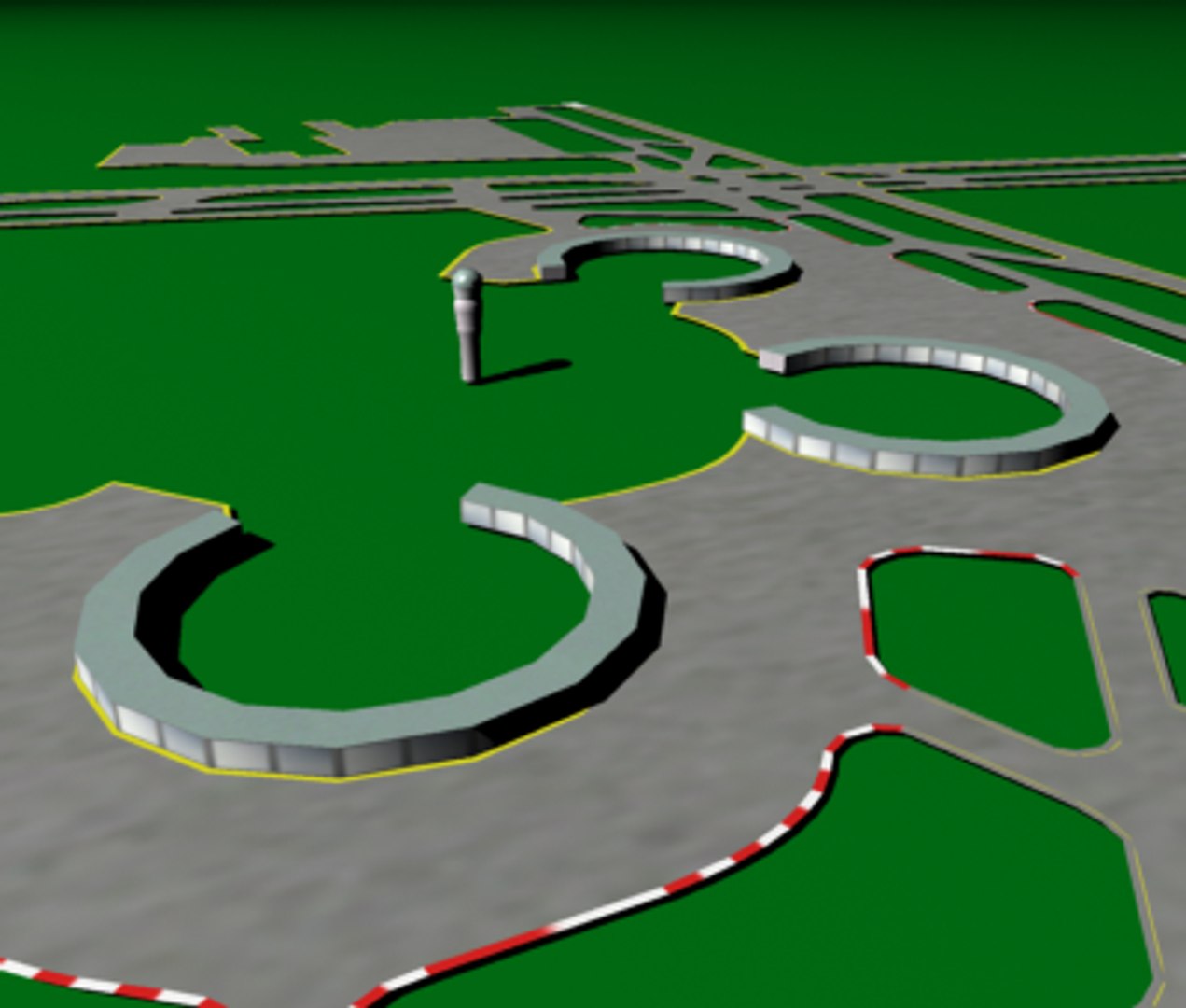 3d Model Kansas City Airport Runway