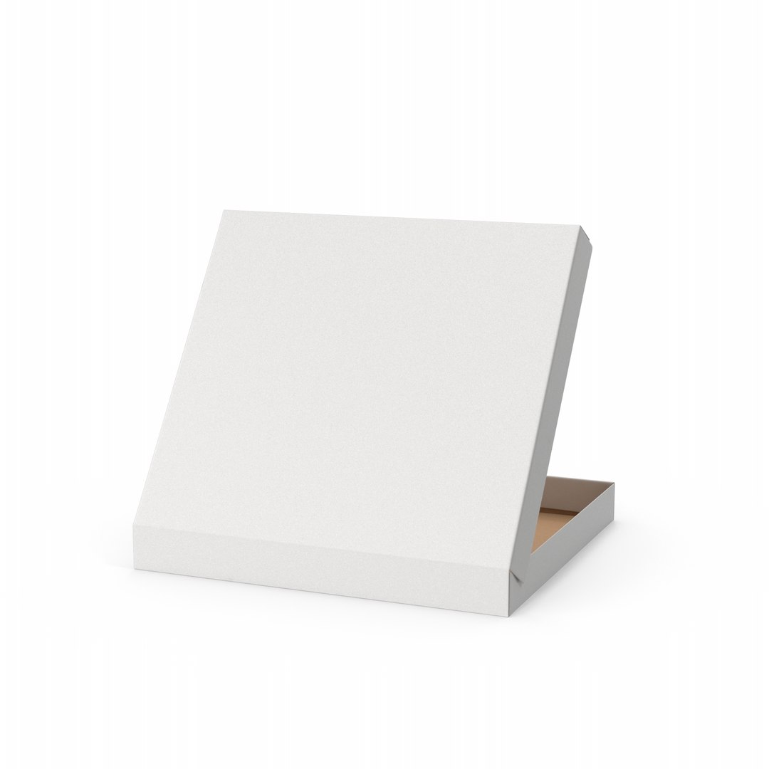 White Pizza Box 3D Model - TurboSquid 2046177