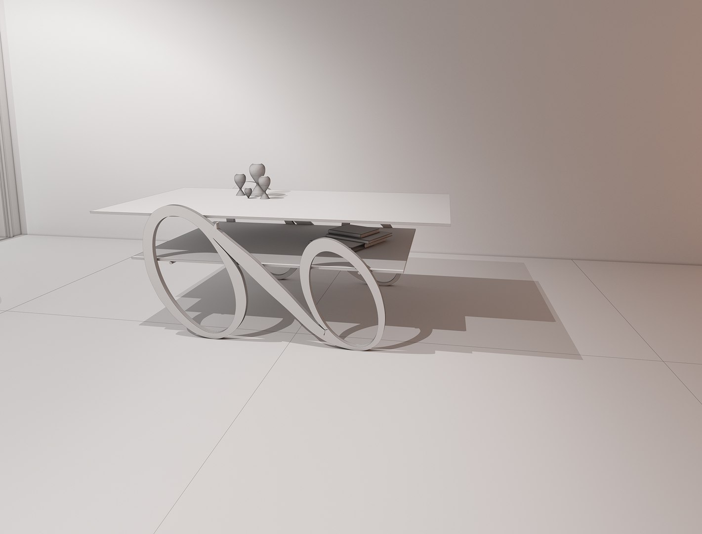 Curve Side Table 3D Model - TurboSquid 1852542