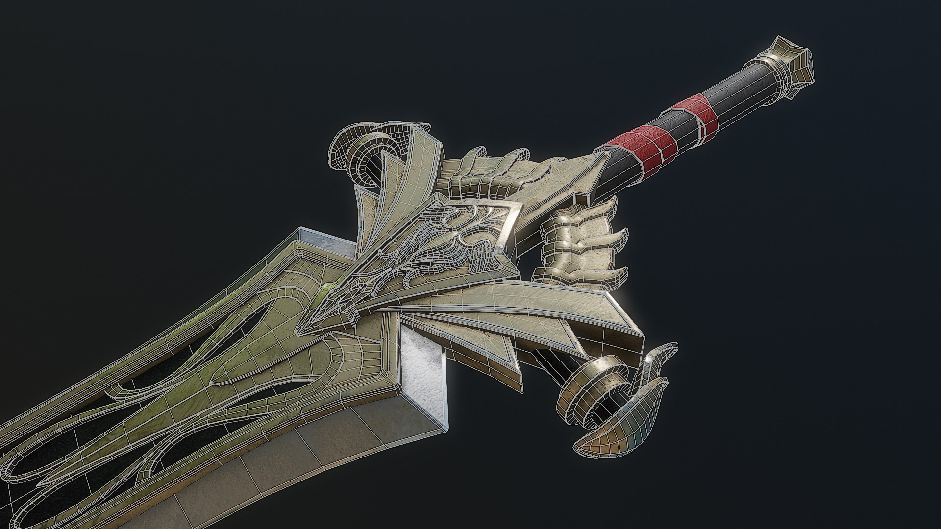 3D Titan Bastard Sword - TurboSquid 2387406