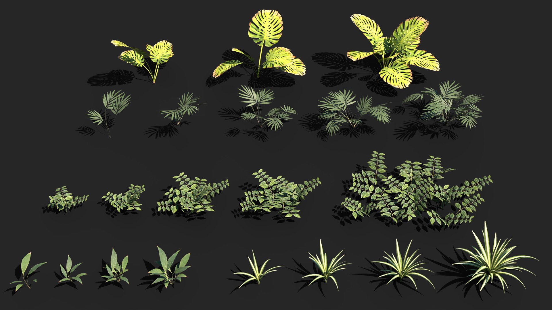3D Colorized Vegetation - TurboSquid 1874951