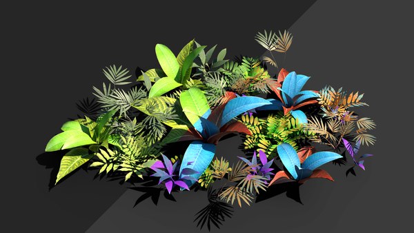 3D Colorized Vegetation - TurboSquid 1874951