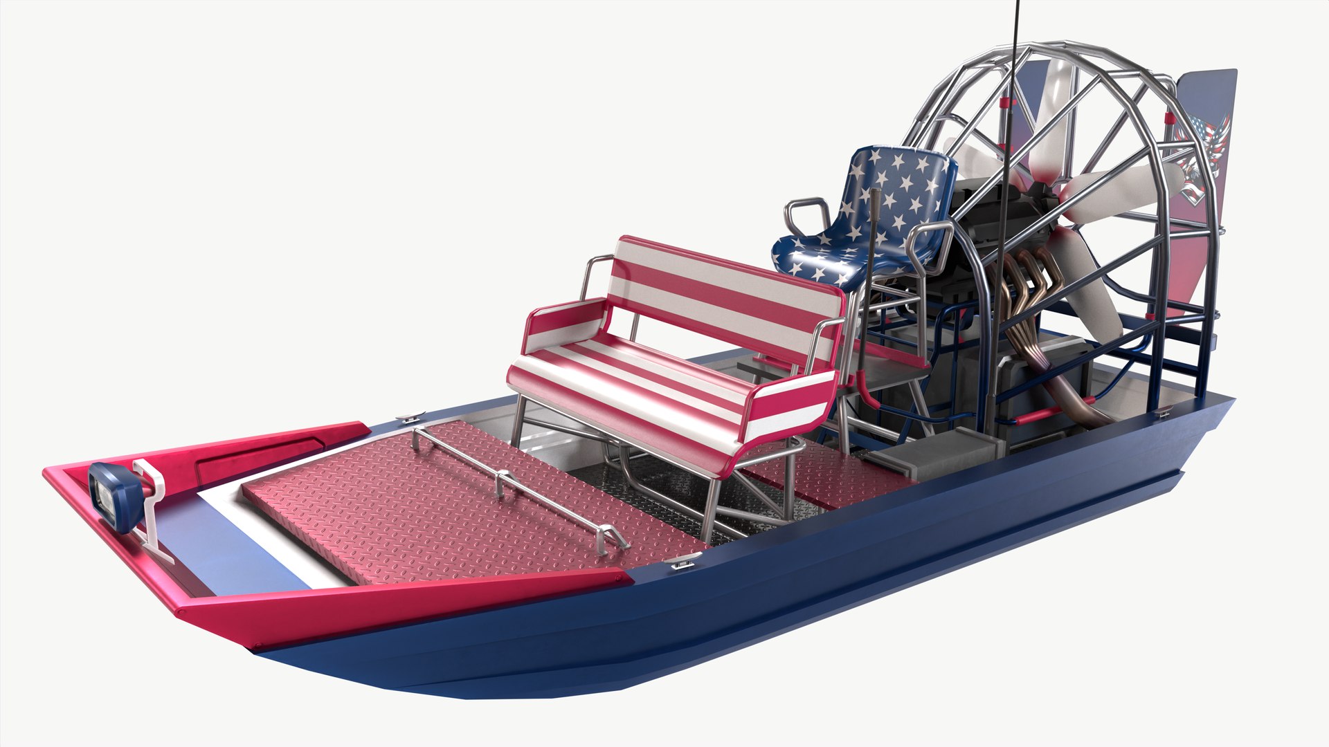 3D Airboat PBR Low-Poly Mid-Poly - TurboSquid 2418045
