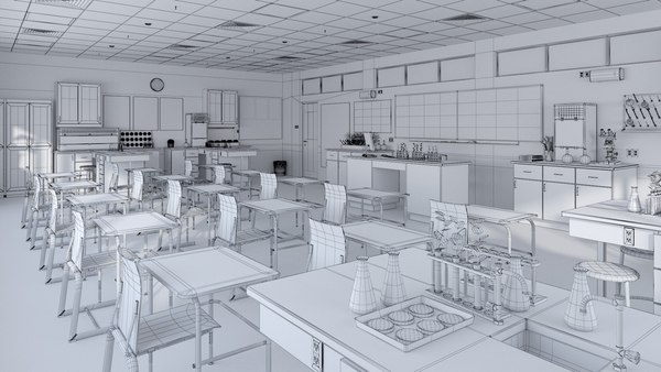 Biology anatomy classroom 3D model - TurboSquid 1462962