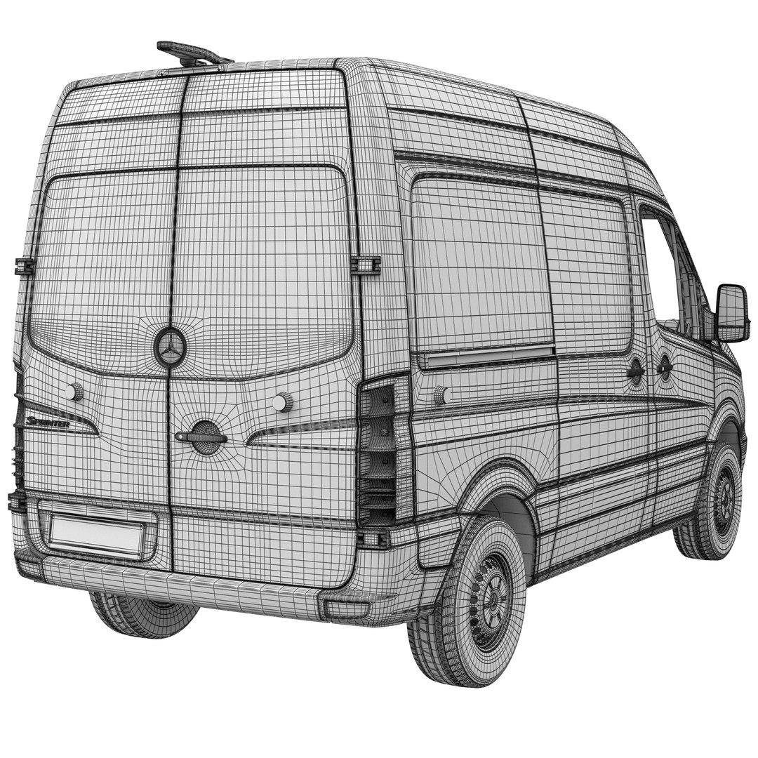 Mercedes-Benz Sprinter 2015 Panel Van L1H2 3D Model - TurboSquid 1900614