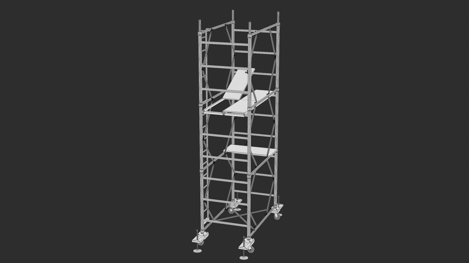Build Scaffolding Tower PBR 3D model - TurboSquid 2142098