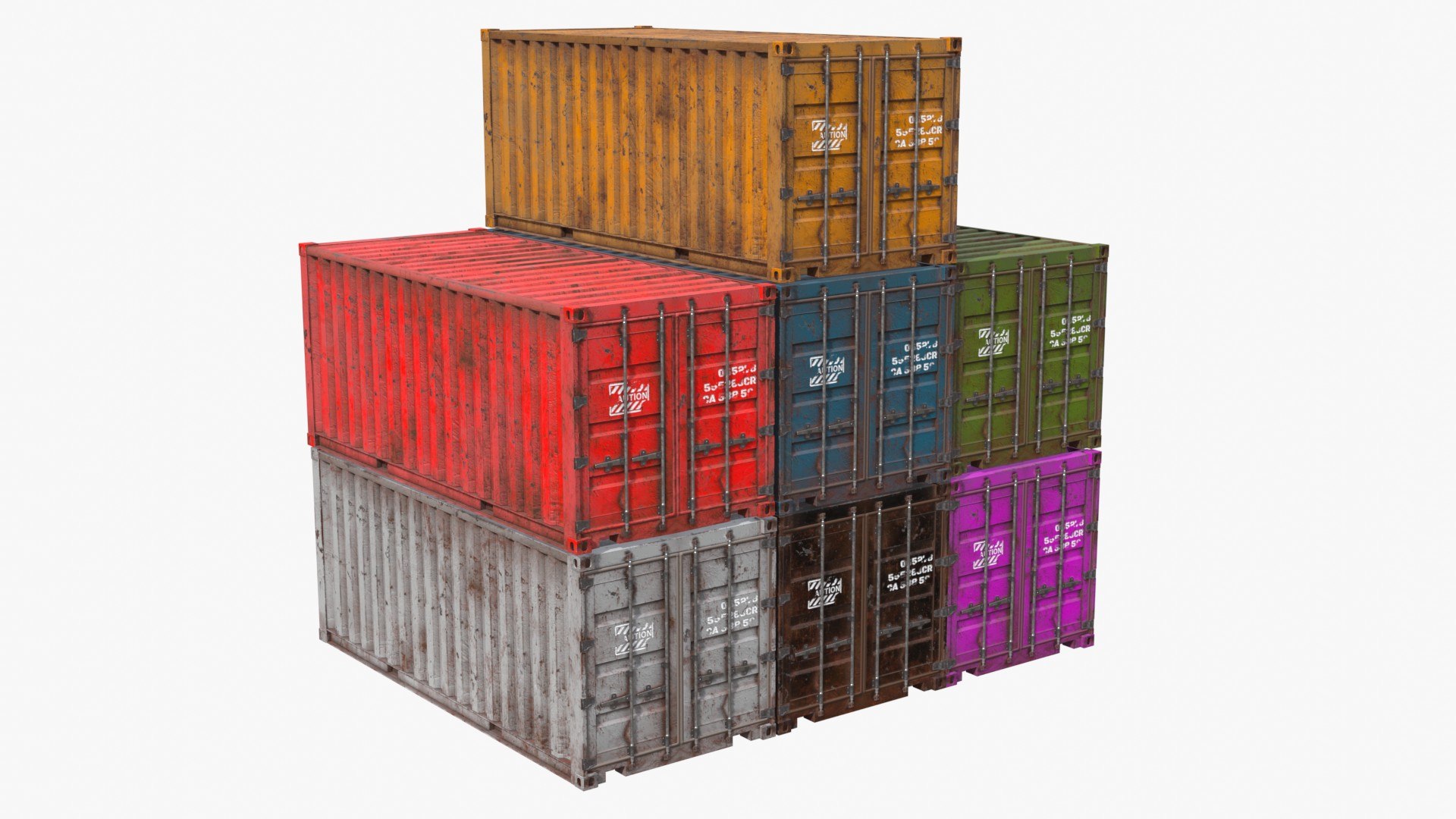 3D Rusty Shipping Container Model - TurboSquid 2349981