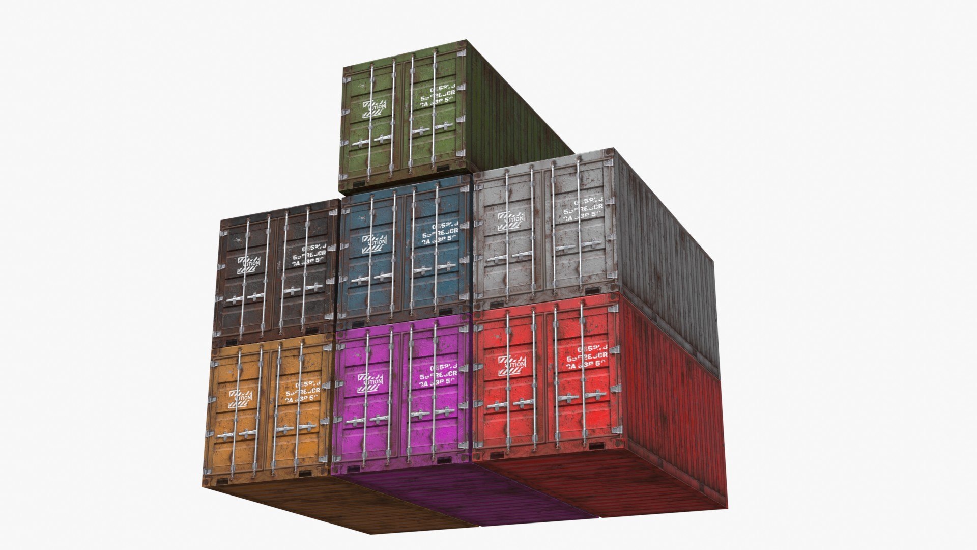 3D Rusty Shipping Container Model - TurboSquid 2349981