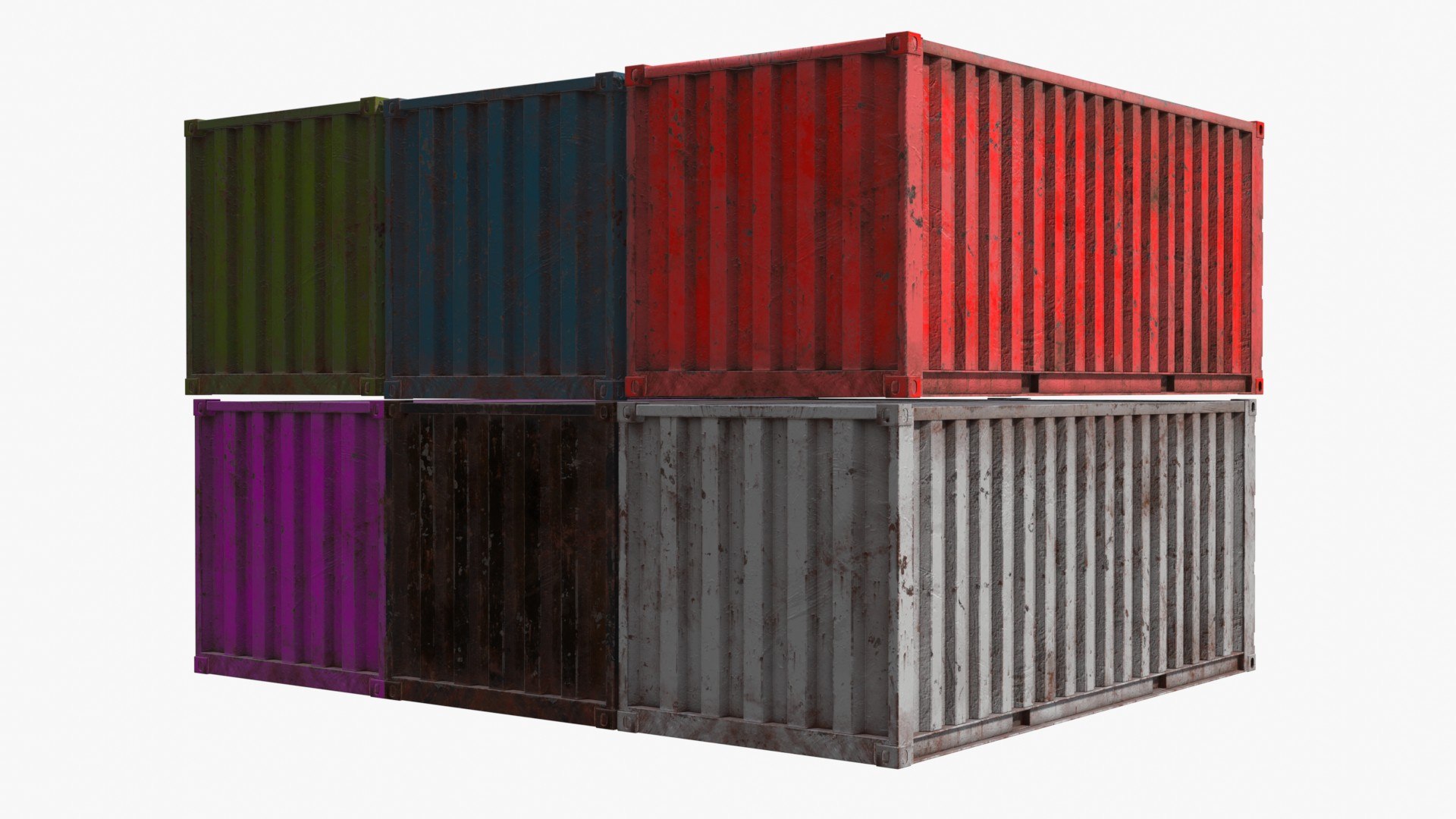 3D Rusty Shipping Container Model - TurboSquid 2349981