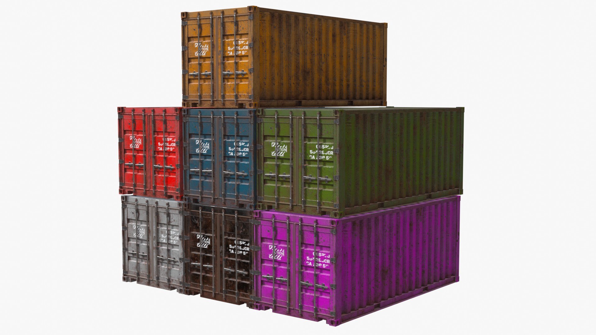 3D Rusty Shipping Container Model - TurboSquid 2349981