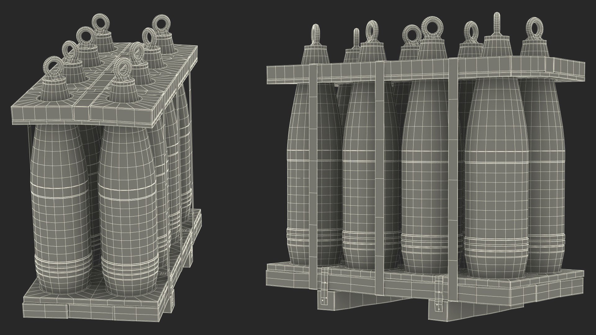 Military Artillery Shells 155mm In Transport Pallet Model - TurboSquid ...