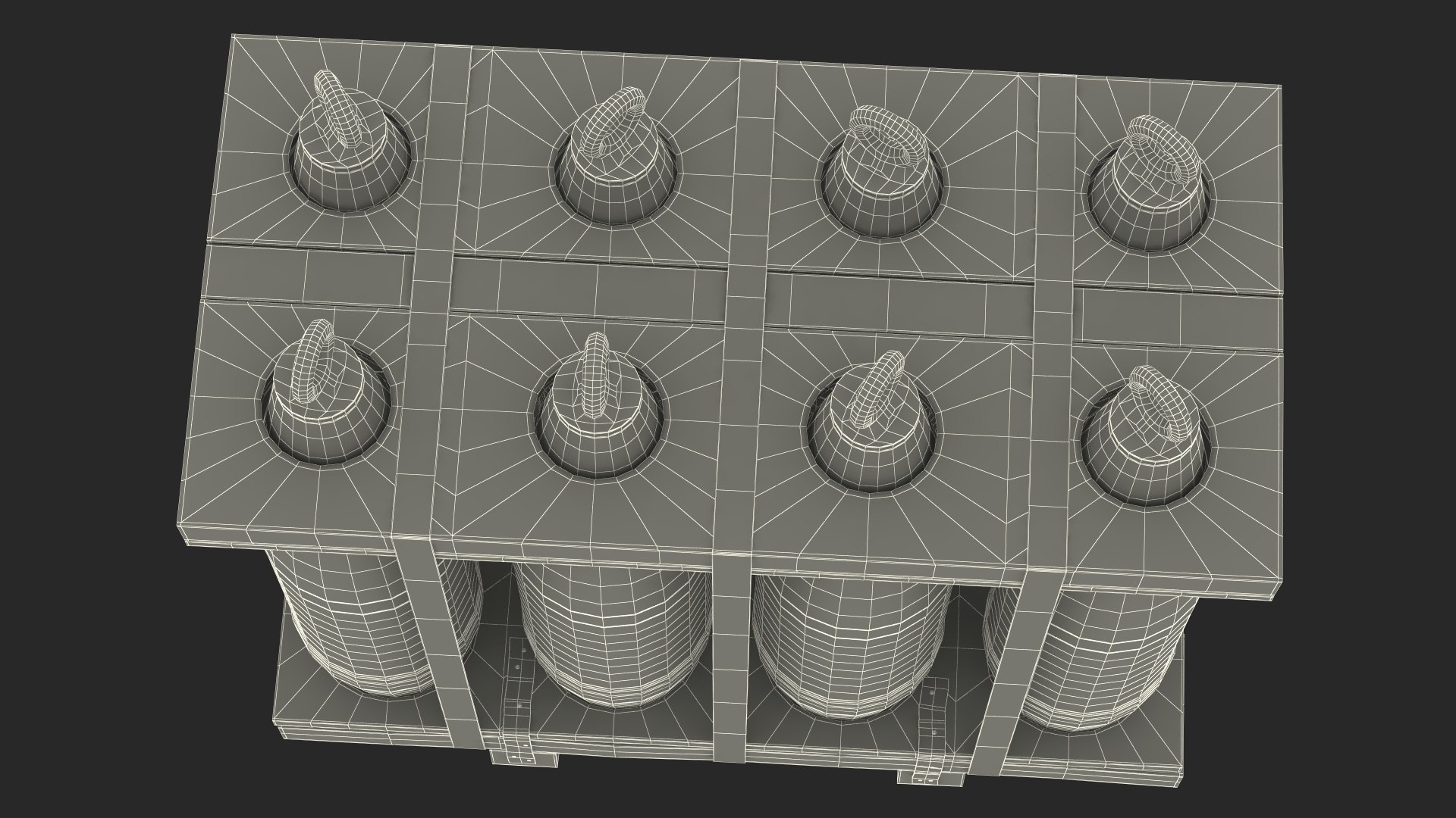 Military Artillery Shells 155mm In Transport Pallet Model - TurboSquid ...