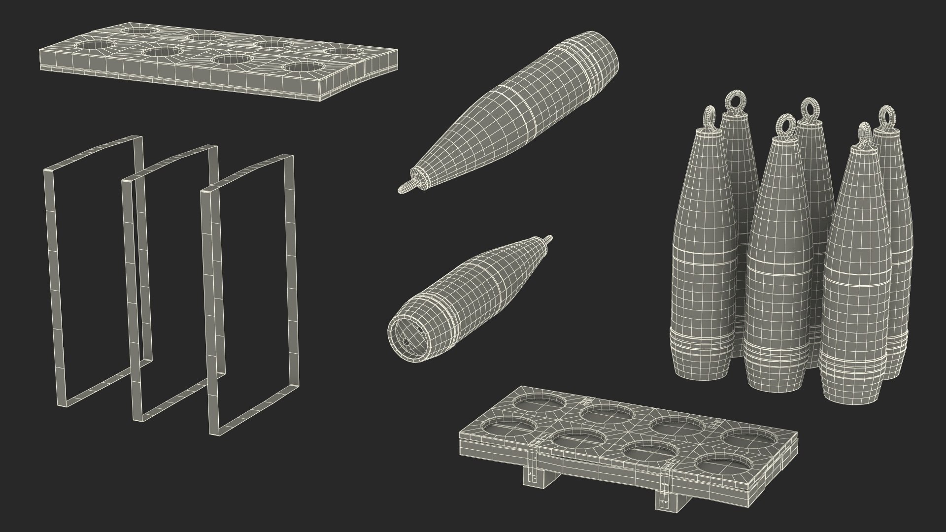 Military Artillery Shells 155mm In Transport Pallet Model - TurboSquid ...