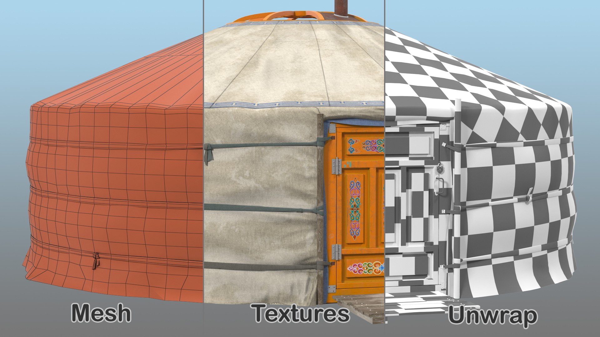 New Mongolian Yurt Mongolia Model - TurboSquid 1443413