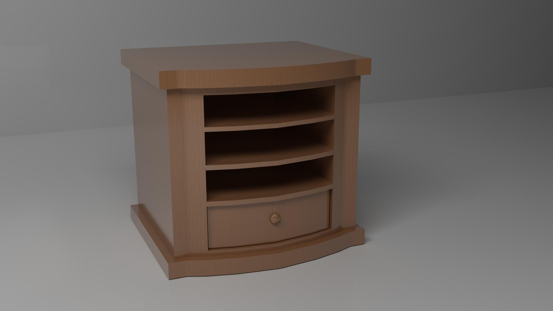 3d wood drawer