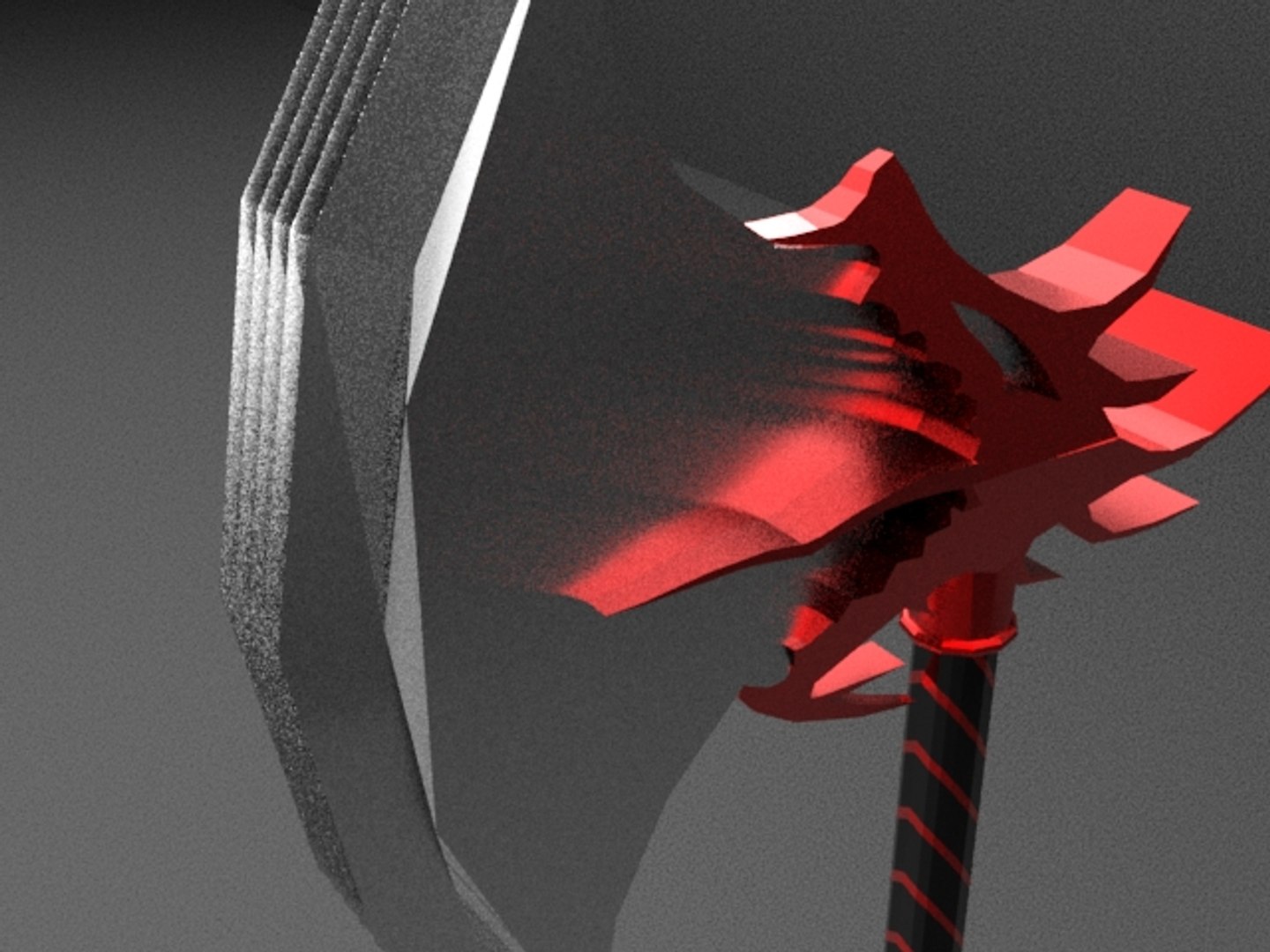 3D Dragon Ax Bite Model - TurboSquid 1643788