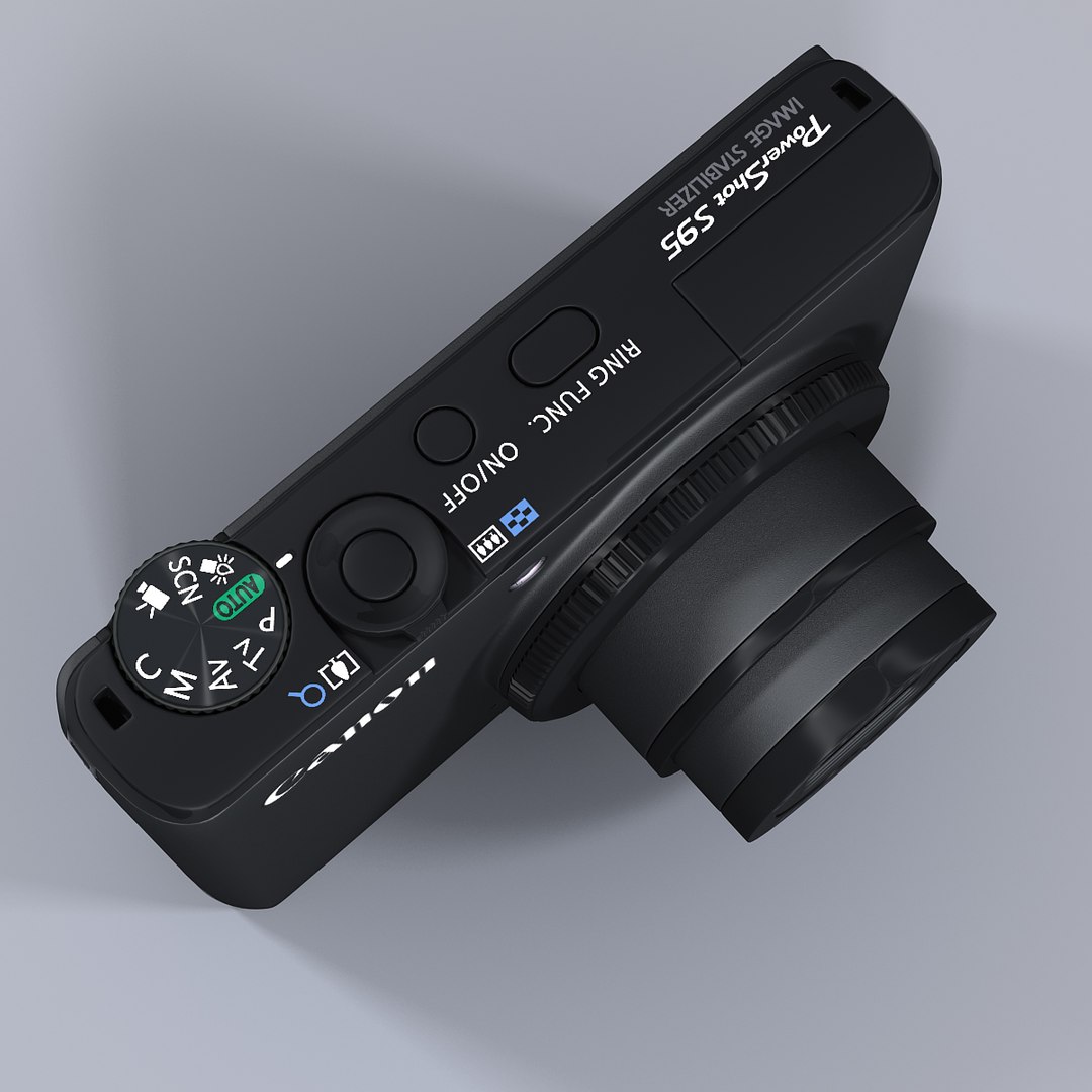 3d Model Of Canon S95 Digital Camera