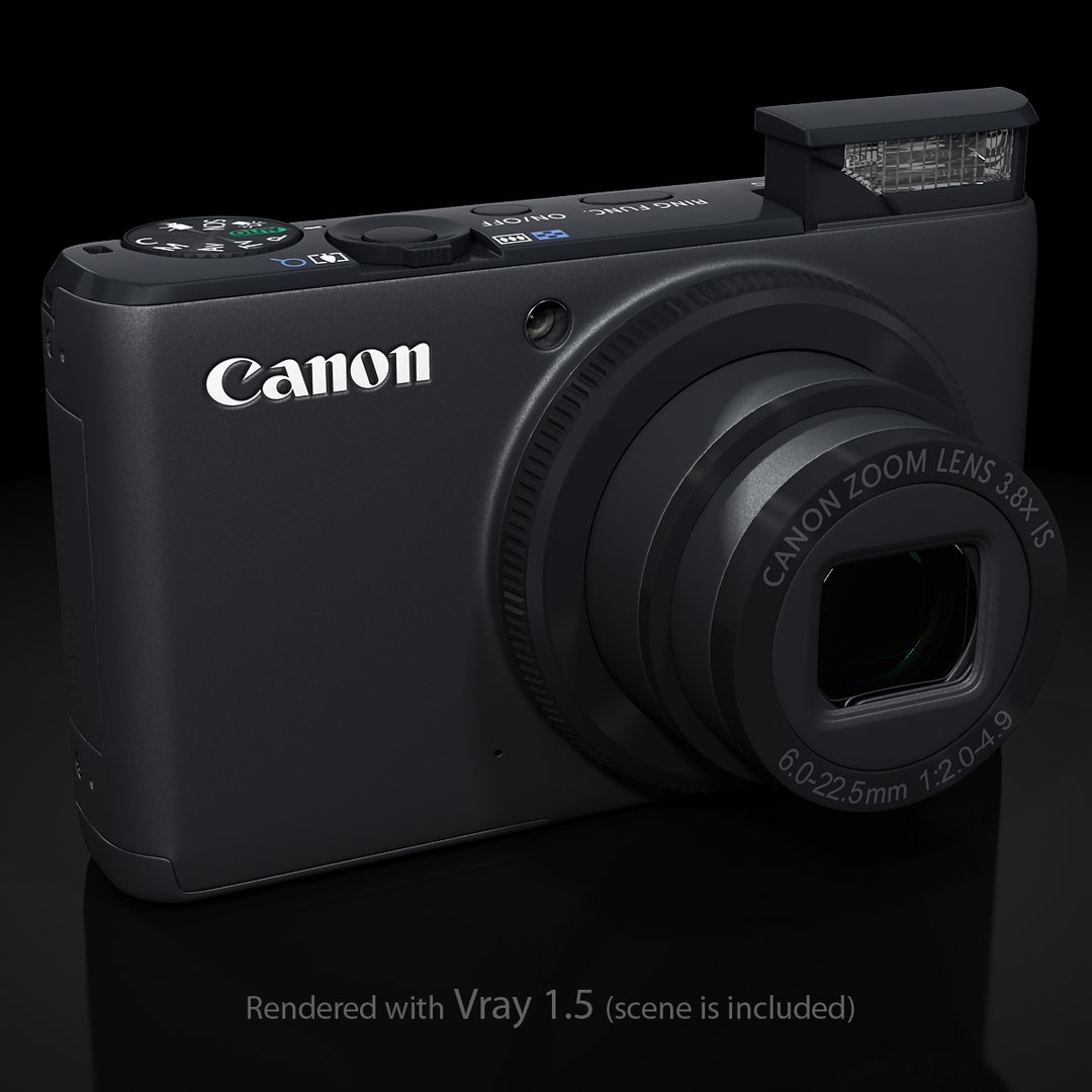 3d Model Of Canon S95 Digital Camera