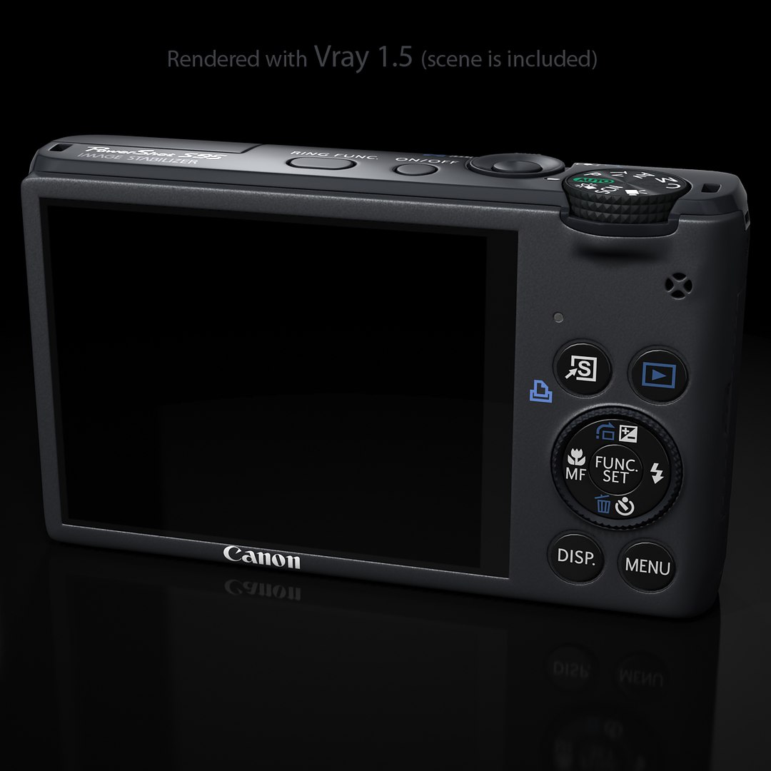 3d Model Of Canon S95 Digital Camera