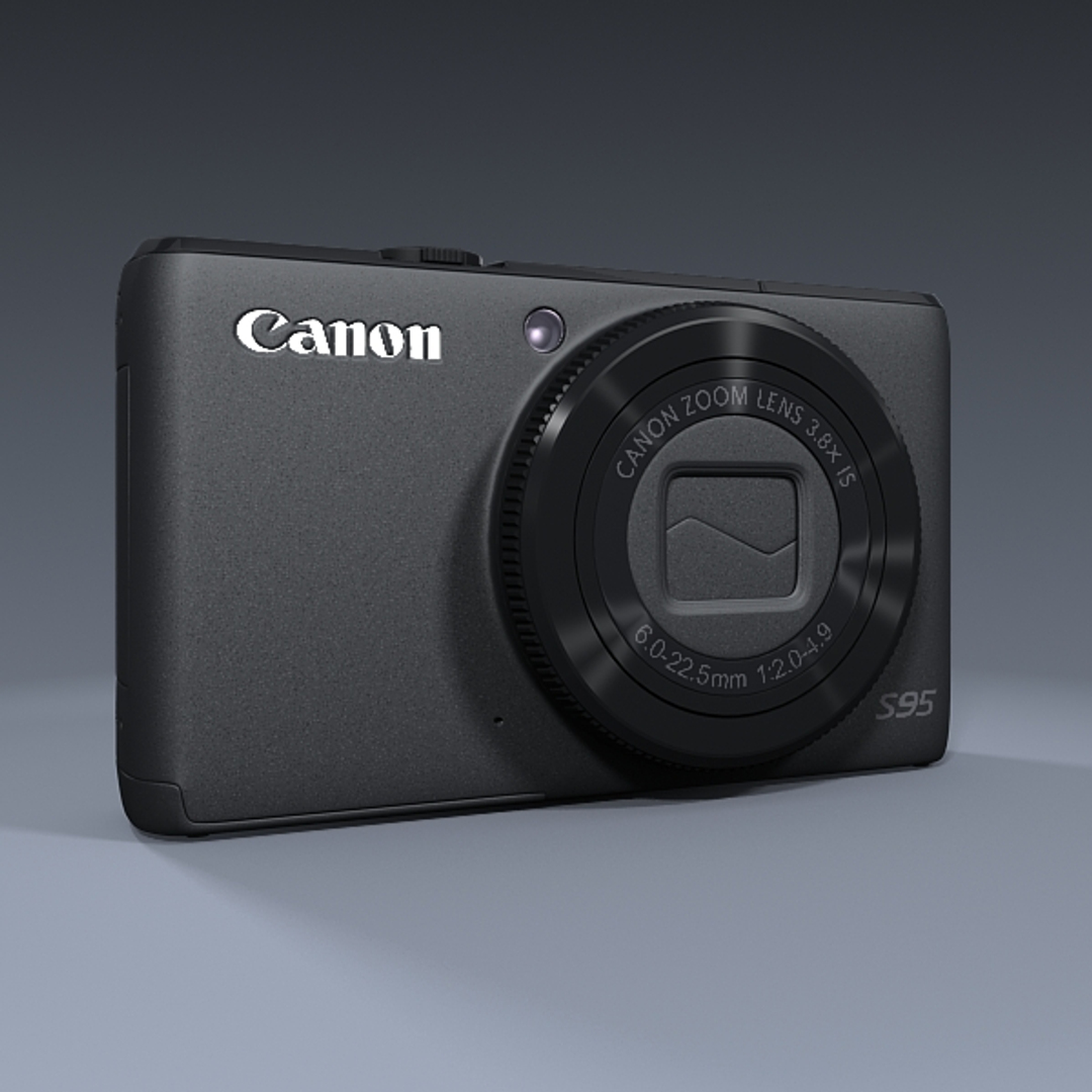 3d Model Of Canon S95 Digital Camera
