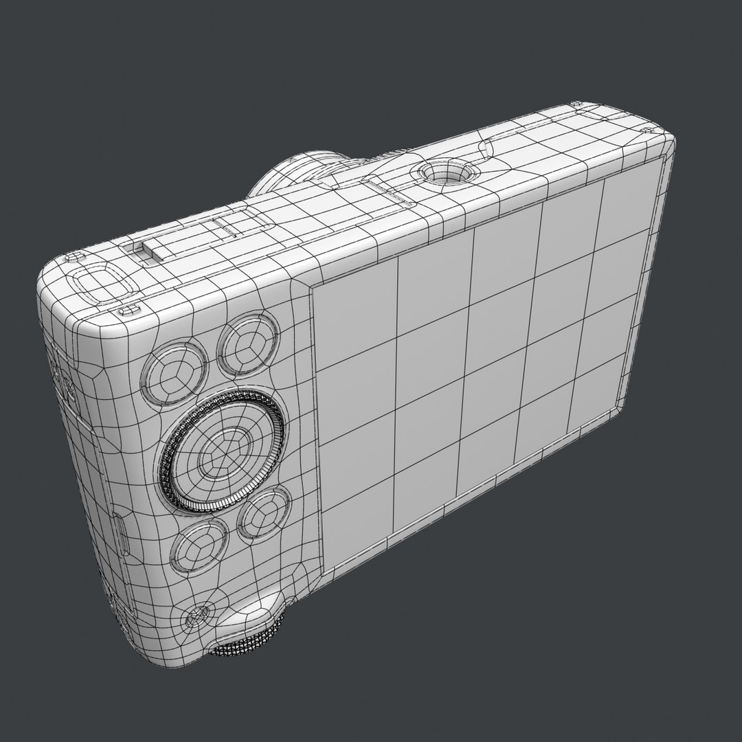 3d Model Of Canon S95 Digital Camera