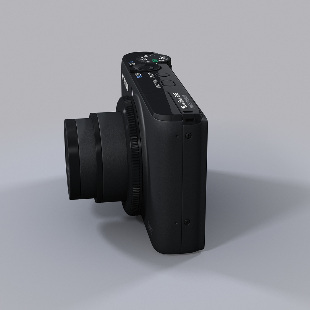 3d Model Of Canon S95 Digital Camera