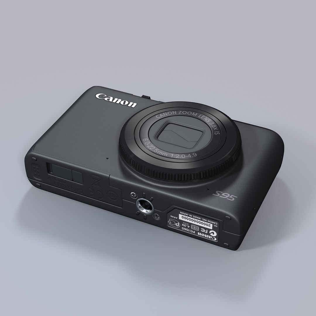 3d Model Of Canon S95 Digital Camera