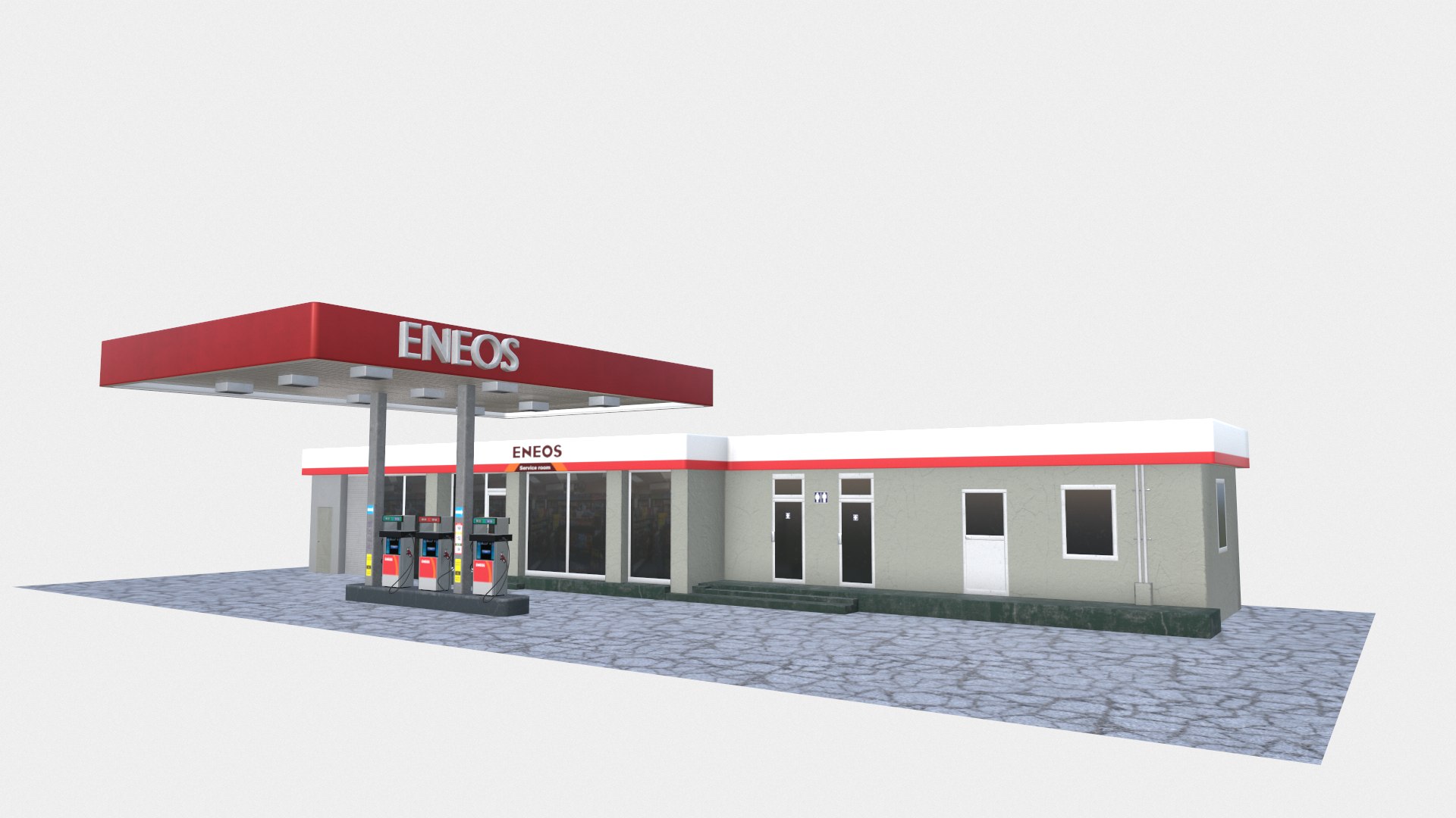 3D Petrol Station 3D Model - TurboSquid 1812861