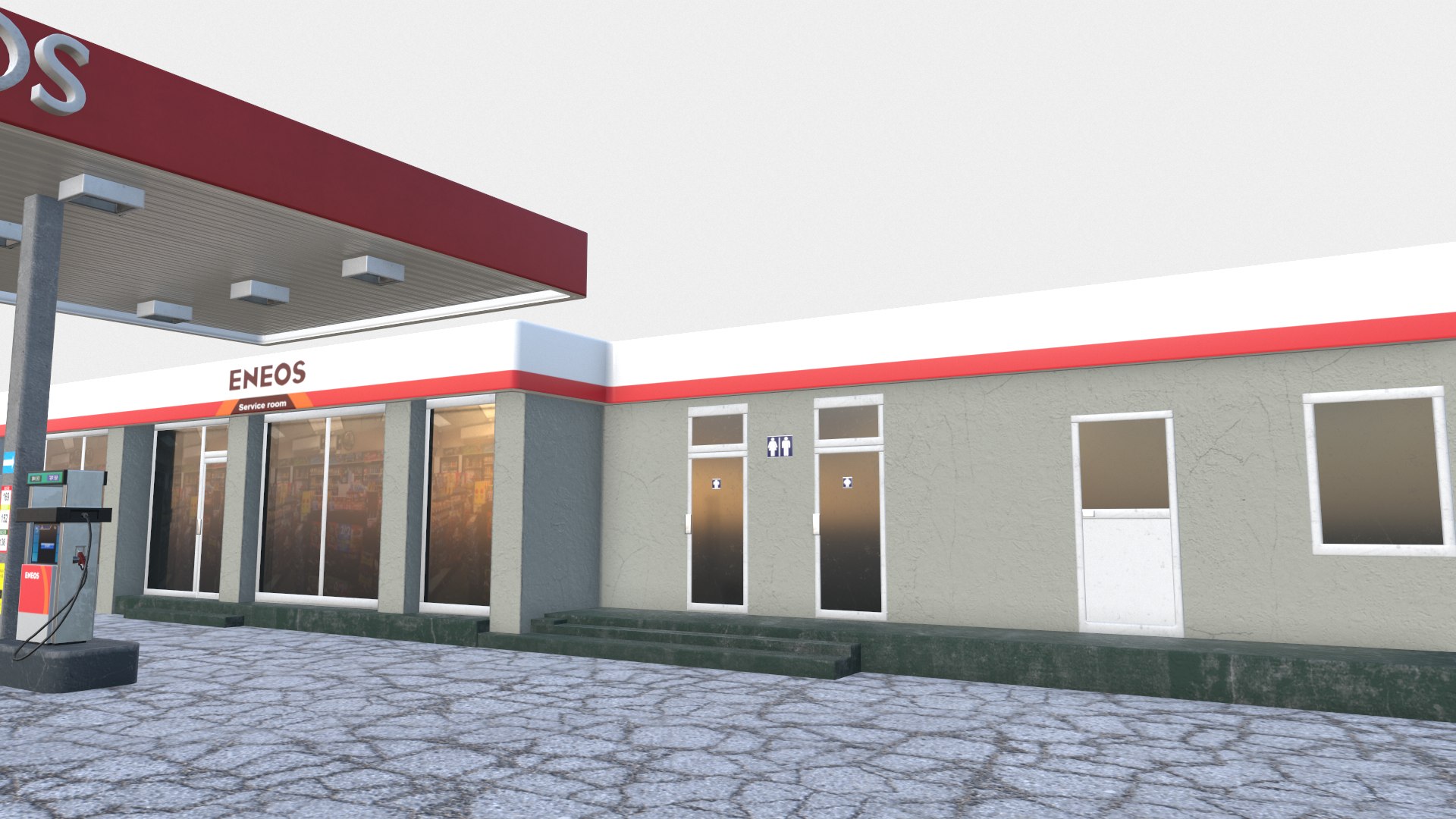 3D Petrol Station 3D Model - TurboSquid 1812861