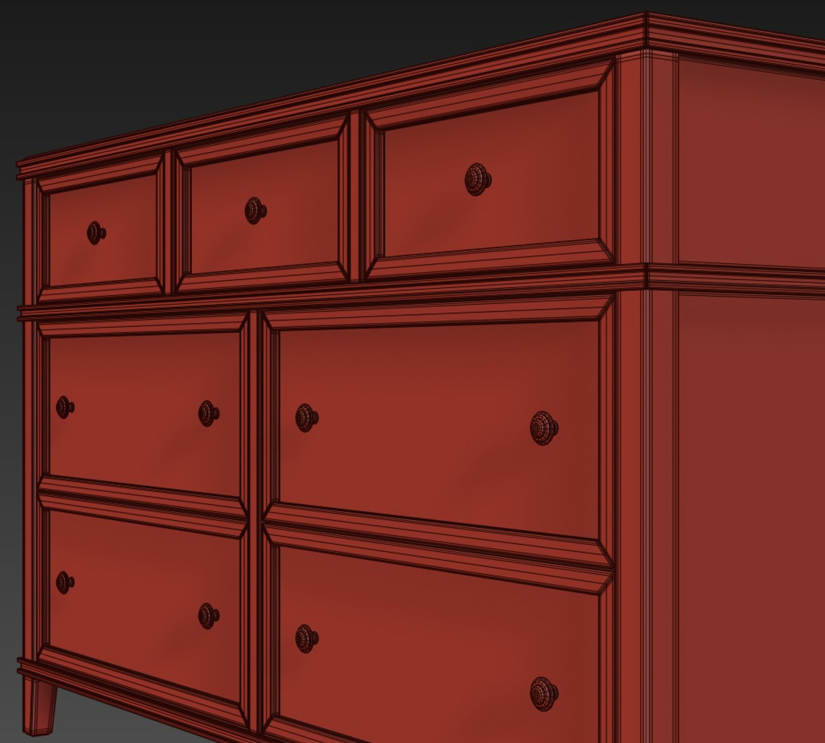 3D dresser - TurboSquid 1679716