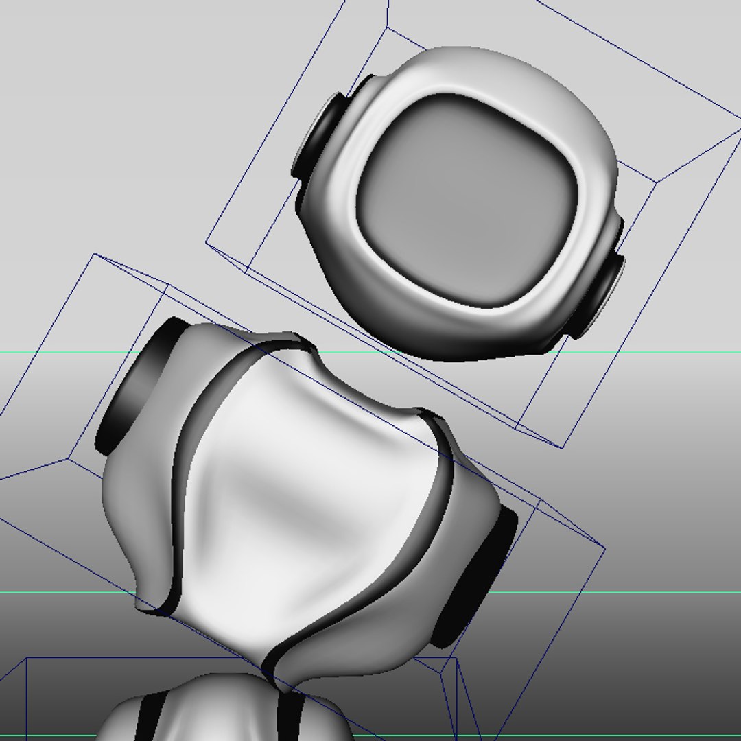 3d obj robot rigging