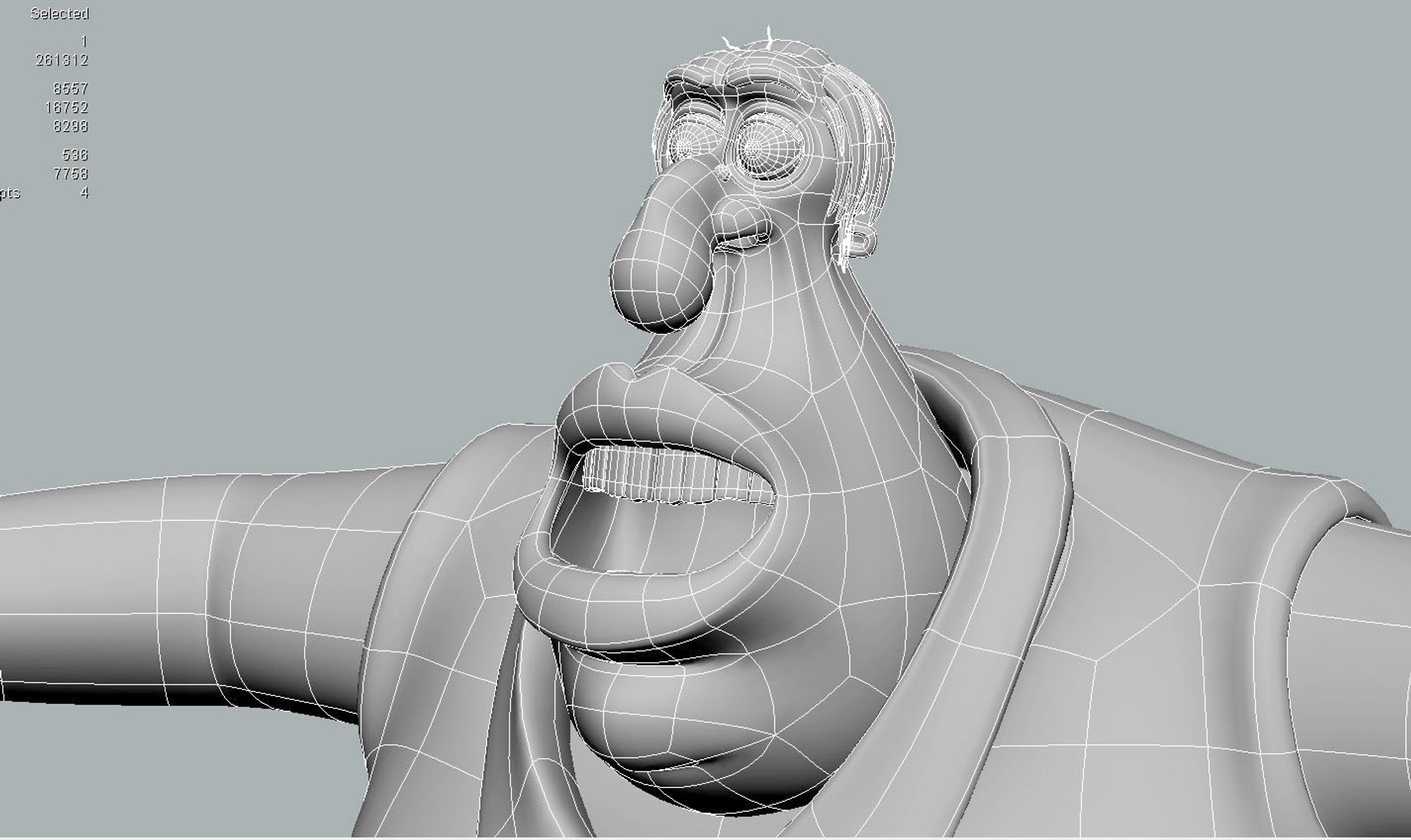 3d Model Cartoon Fat Man
