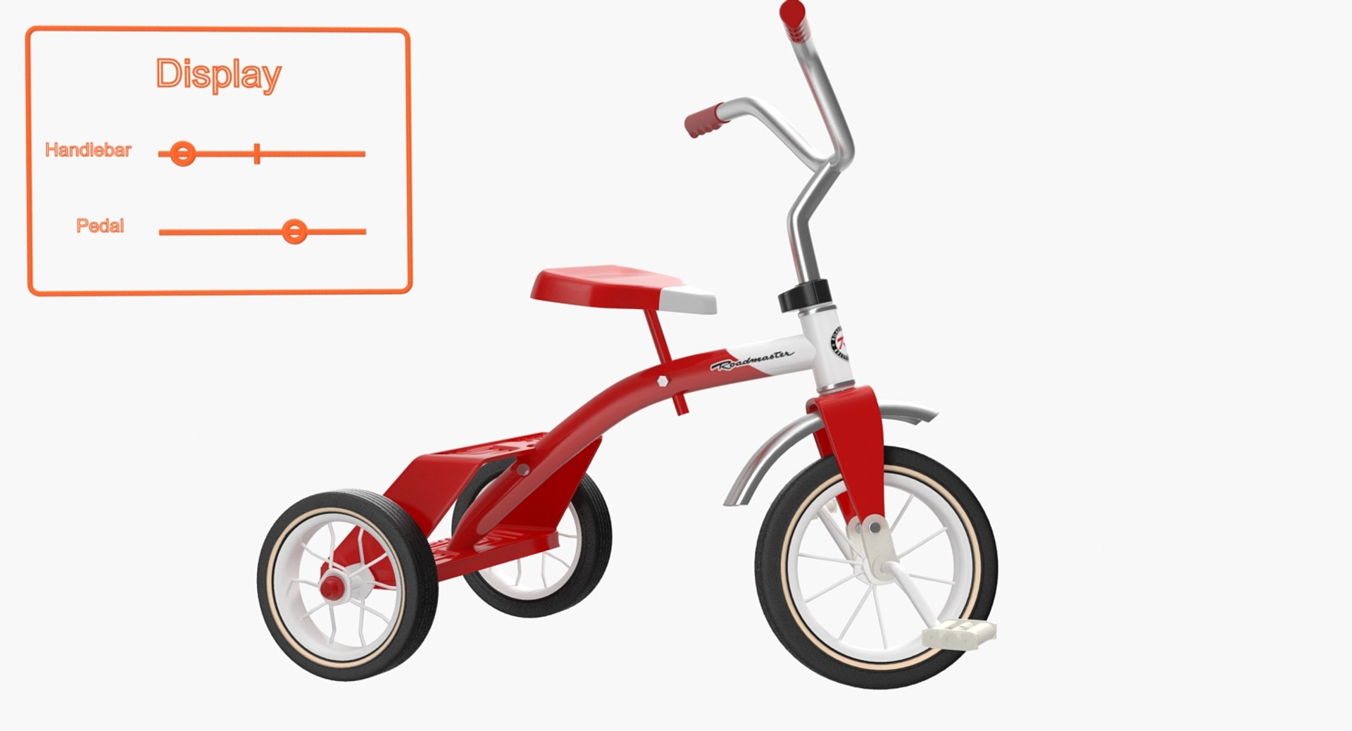 Vintage Red Trike Rigged 3D - TurboSquid 1212135