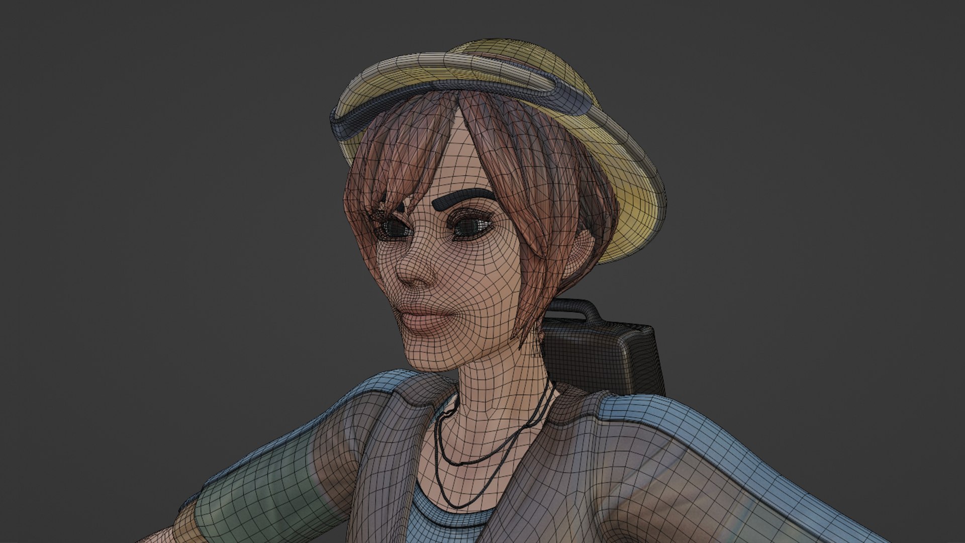 Cartoon 3d Rigged Adventure Girl-Willy Character Model 3D - TurboSquid ...