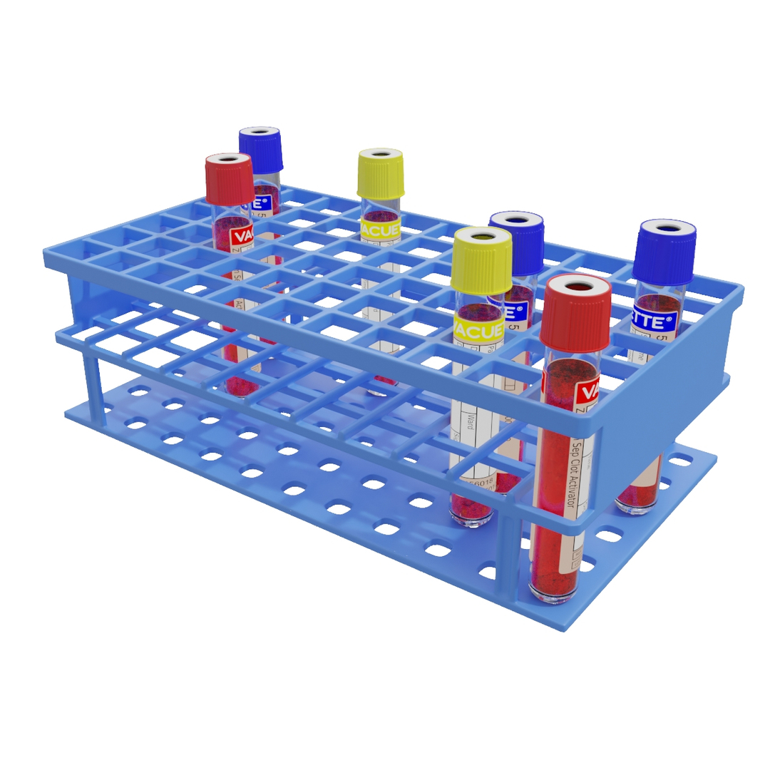 Test tube rack 3D model - TurboSquid 1532239