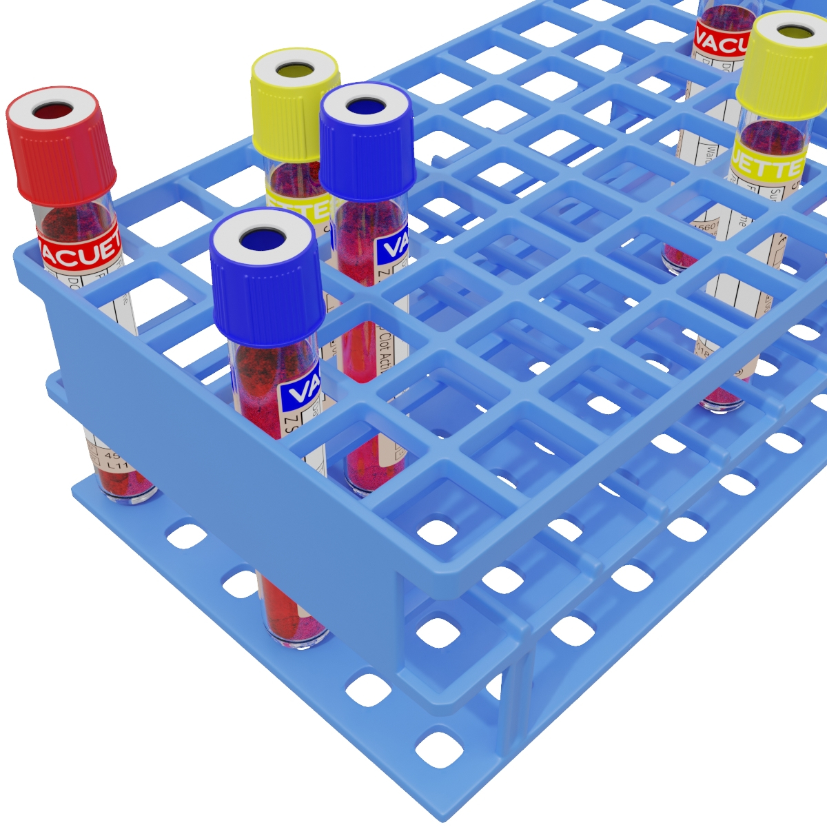 Test tube rack 3D model - TurboSquid 1532239