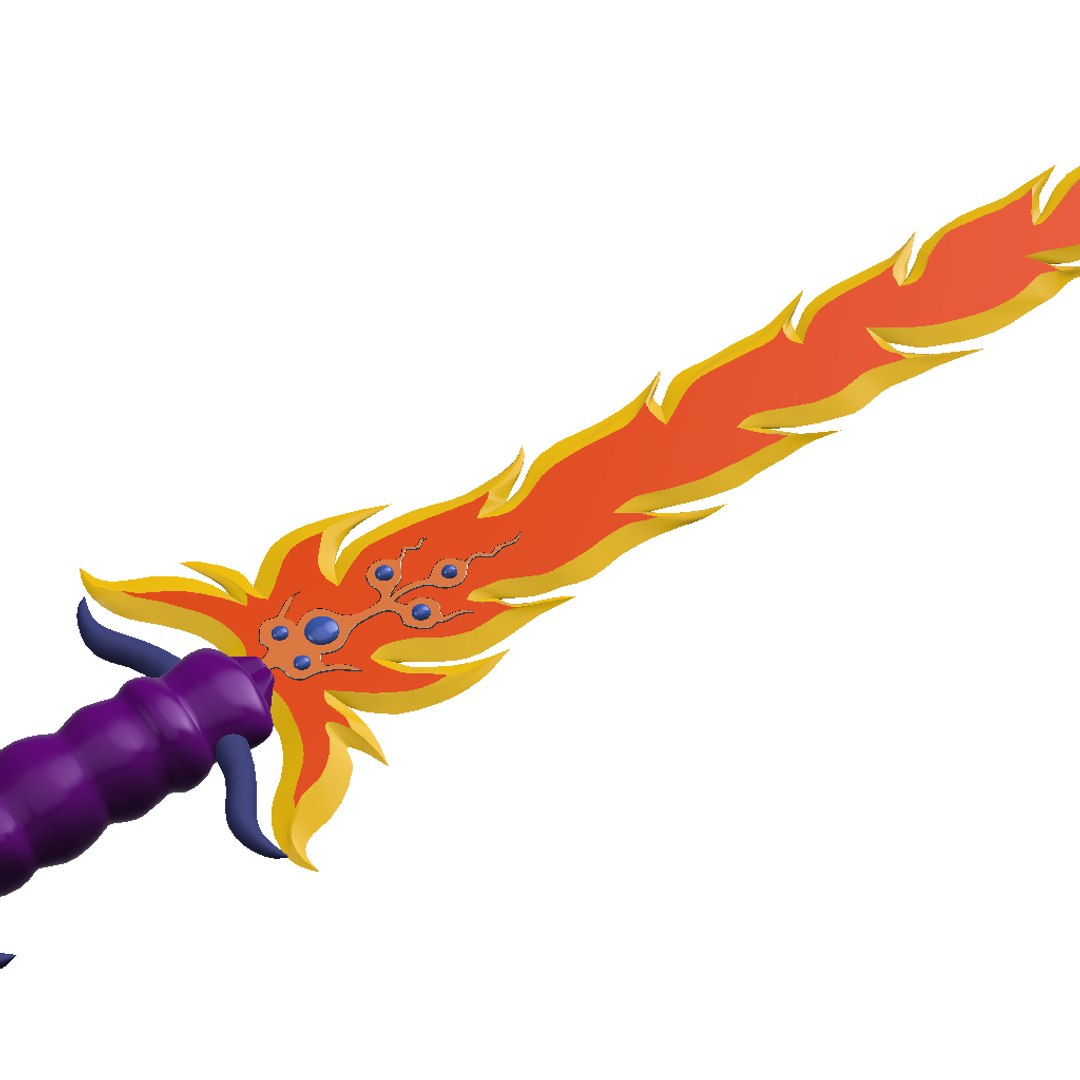 Flame Sword 3d Dwg