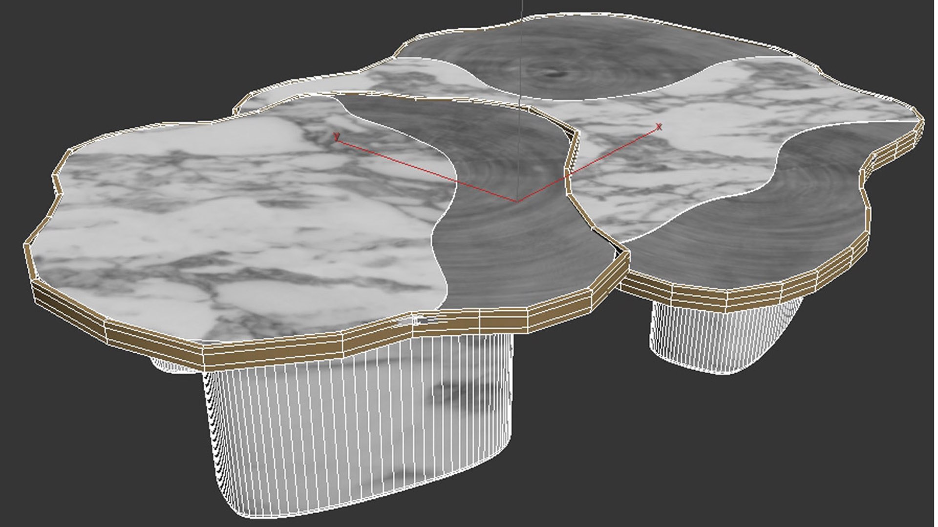 3D Boca Do Lobo Coffee Side Tables Ophelia Calacatta Marble Gold Model - TurboSquid 2283284