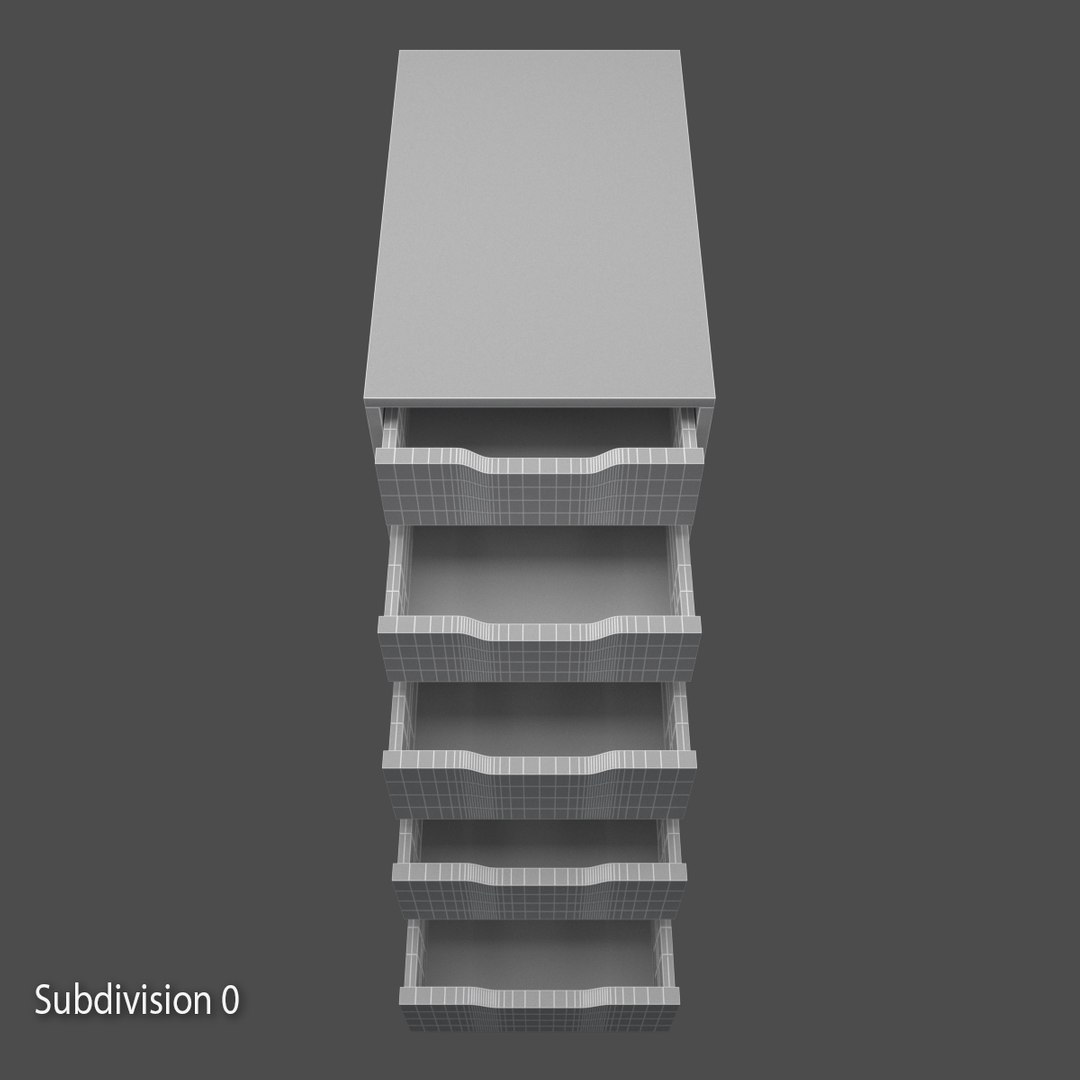 3D drawer unit - TurboSquid 1204111