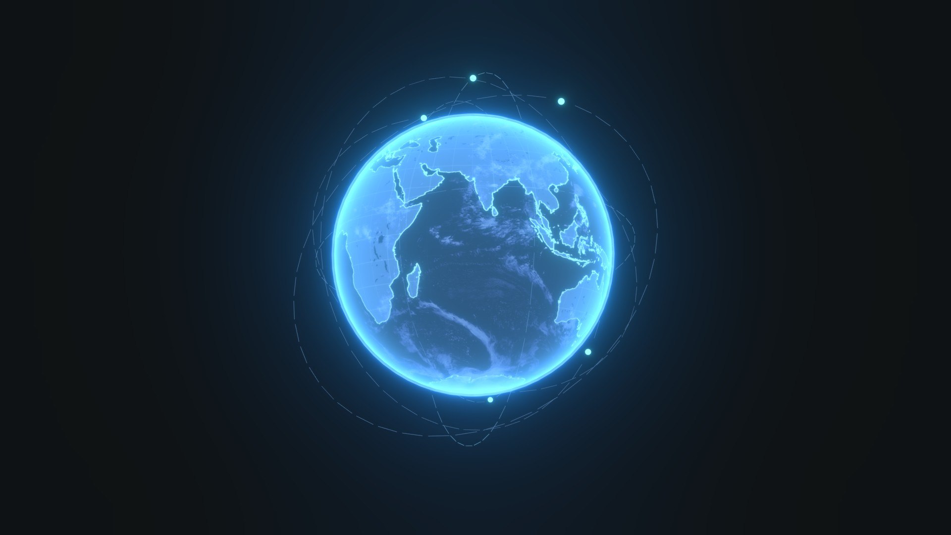 3D Animated Hologram Planet Earth Sci-Fi - TurboSquid 1851915